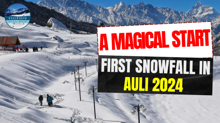 A Magical Start: First Snowfall in Auli 2024